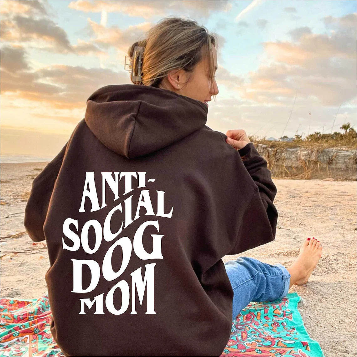 Anti Social Dog Mom Hoodie – Puppy Project USA